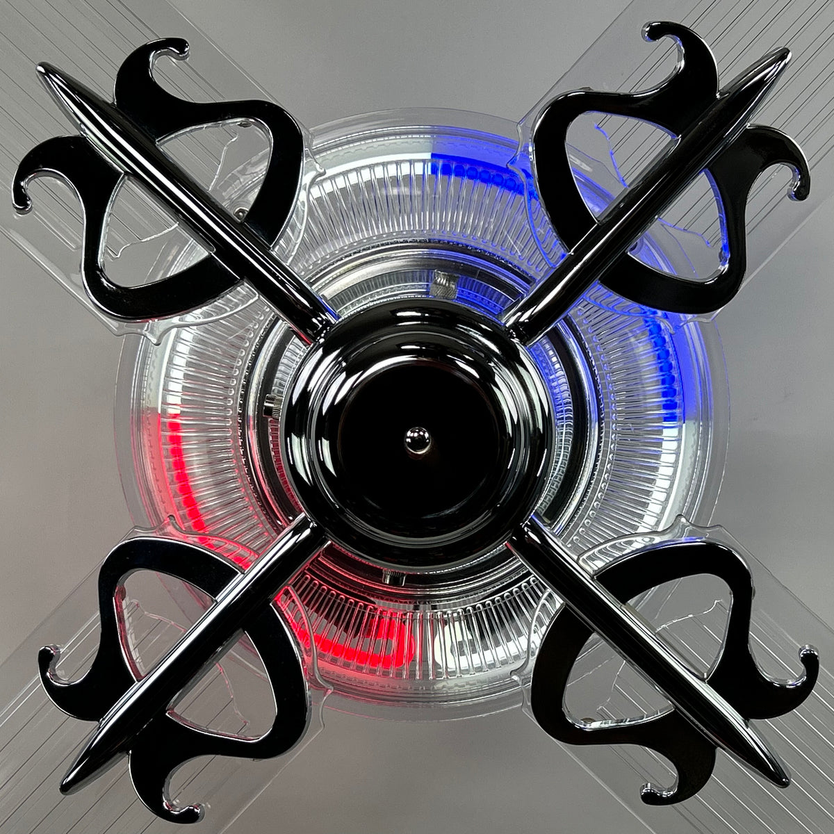 Delray™ Barbershop Edition Neon Ceiling Fan| The Neon Fan Company